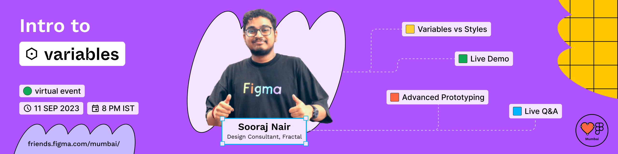 See Intro to Variables at Figma Mumbai